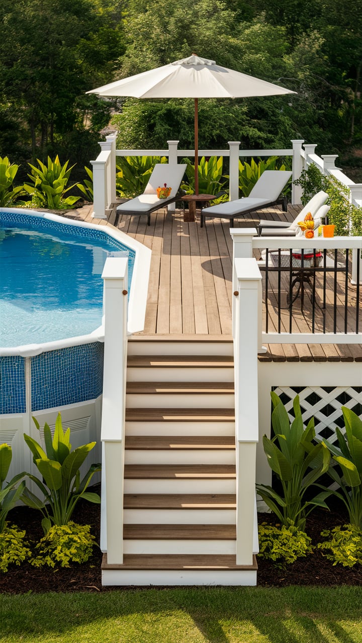 20 Above Ground Pool Steps Ideas – ToolzView