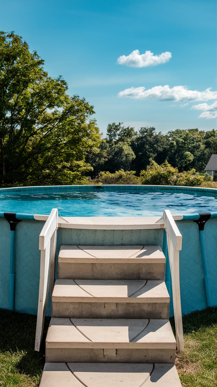 20 Above Ground Pool Steps Ideas – ToolzView