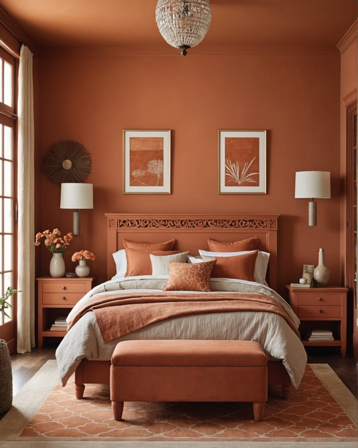 21 Green & Terracotta Bedroom Ideas – ToolzView