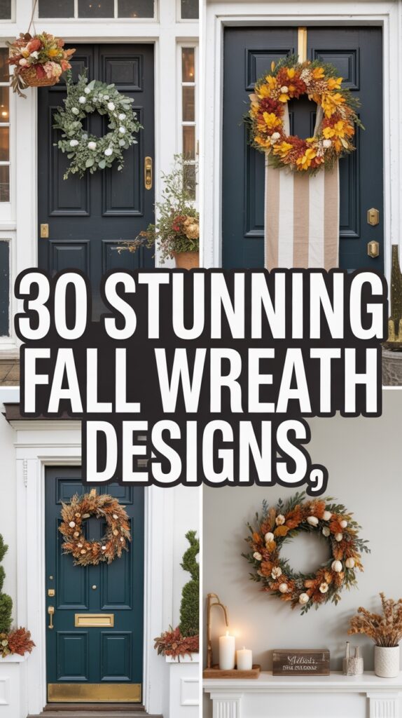 34 Fall Wreath Ideas for Your Front Door – ToolzView